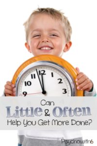 Can Little and Often Help You Get More Done?