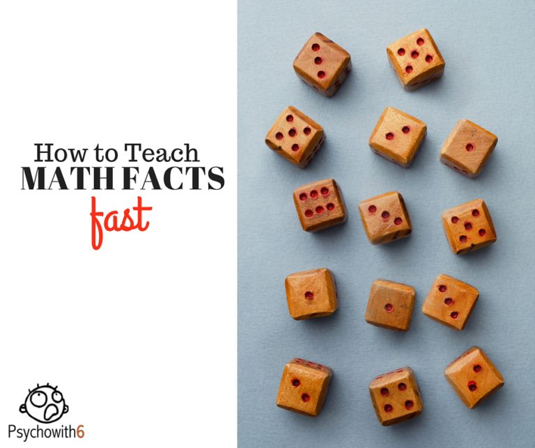 How To Teach Math Facts Fast