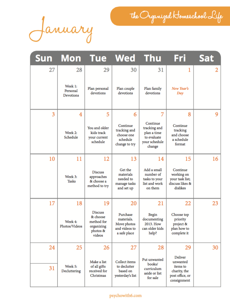 The Organized Homeschool Life - Psychowith6