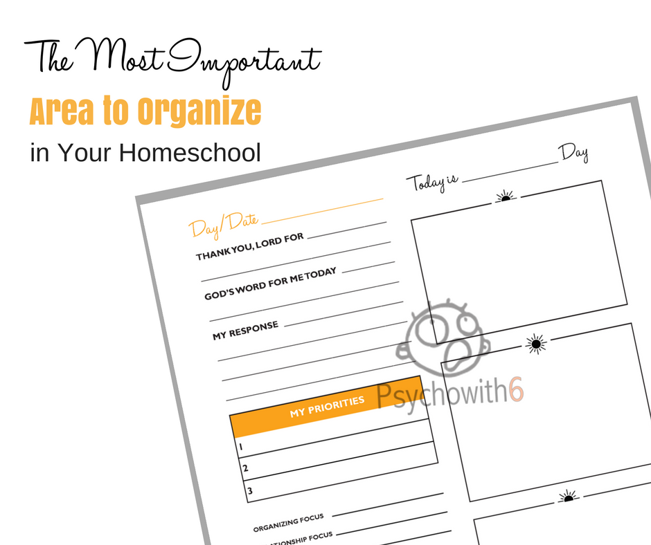 The Most Important Area to Organize in Your Homeschool